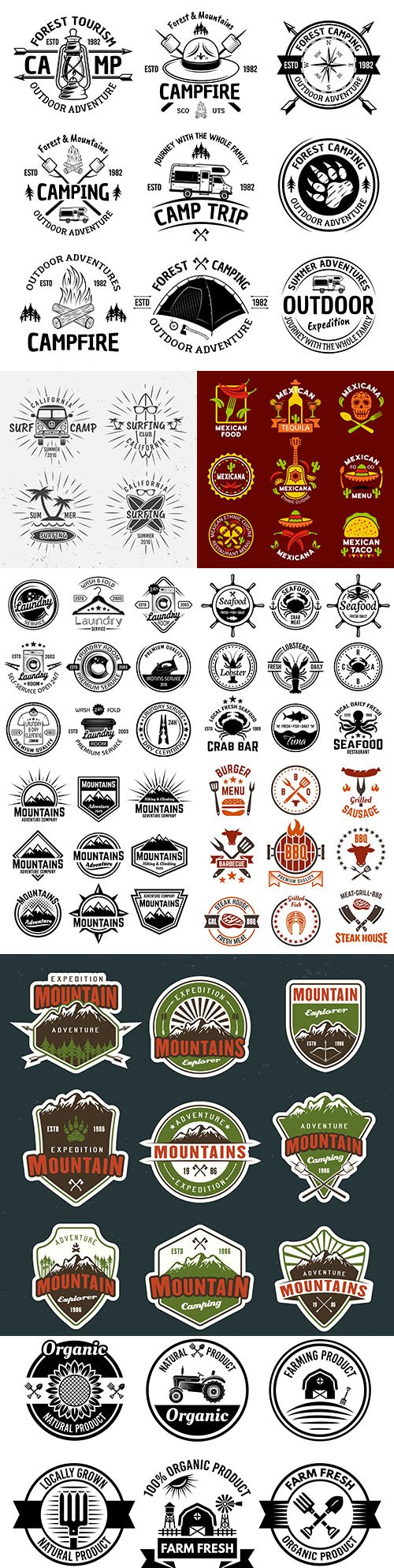 Vintage antique emblems and logos with text design 13 - Vectors - Free ...